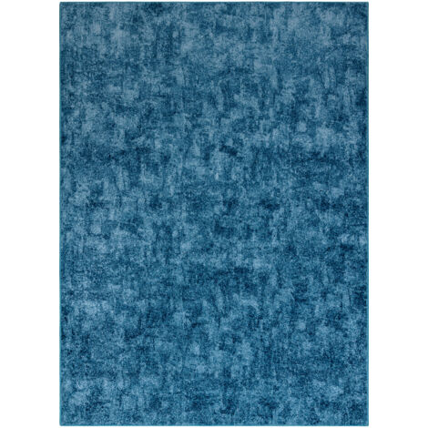 Teppich Teppichboden POZZOLANA blau blue 100x300 cm
