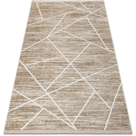 Moderner Teppich DUKE 51557 beige / creme - Geometrisch, strukturiert ...