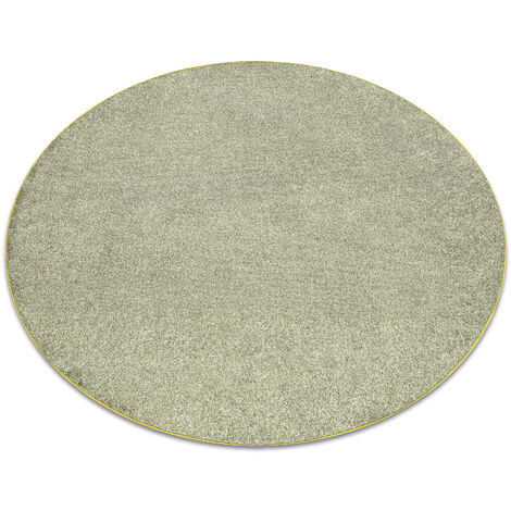 Teppich rund EXCELLENCE olivgrün 240 eben, Melange green rund 100 cm