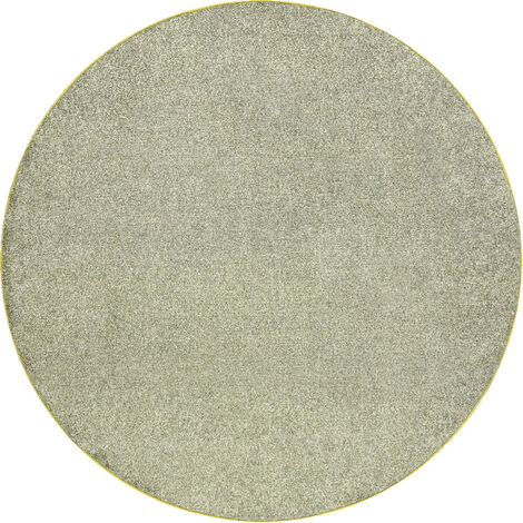 Teppich rund EXCELLENCE olivgrün 240 eben, Melange green rund 100 cm