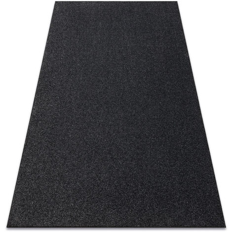 Teppich Teppichboden EXCELLENCE schwarz 141 eben, Melange black 100x300 cm