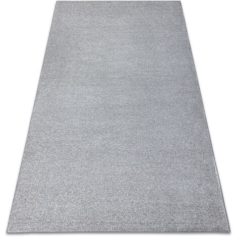 Teppich Teppichboden INDUS silber 91 eben, Melange grey 100x300 cm