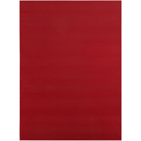Teppich Antirutsch RUMBA 1974 einfarbig rotwein, rot red 80x120 cm