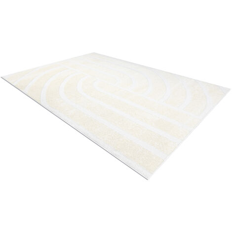 Modern Teppich MODE 8631 geometrisch creme beige 240x330 cm