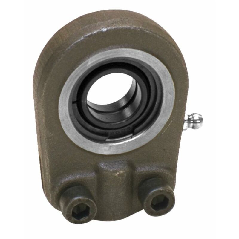 Terminale a snodo per terzo punto sferico Ø 25mm con viti di fissaggio