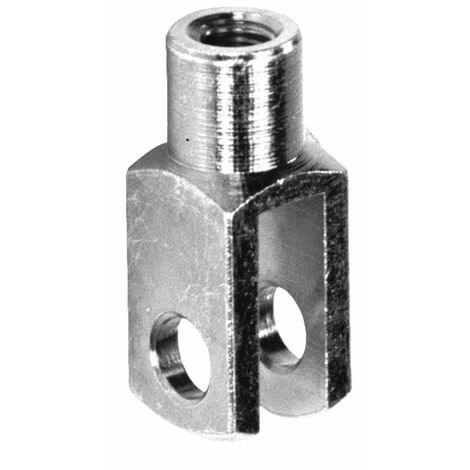 Forcella con foro filettato M6,senza perno