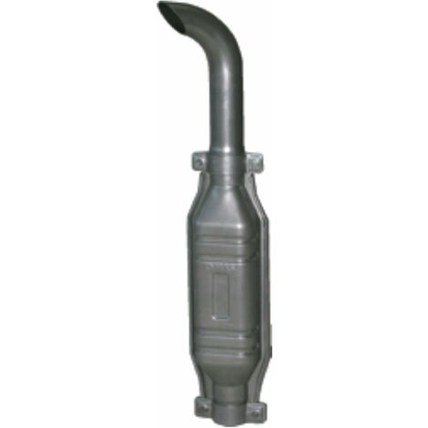 Marmitta completa con prolunga curva attacco 60mm