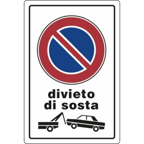 Cartello segnaletica in plastica 30x20