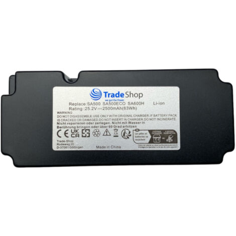Trade-Shop Li-Ion Akku 25,2V / 2500mAh kompatibel mit Yard Force ...