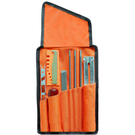 Trade-Shop Universal 10-teiliges Kettensägen-Schärfset Werkzeug-Set ...