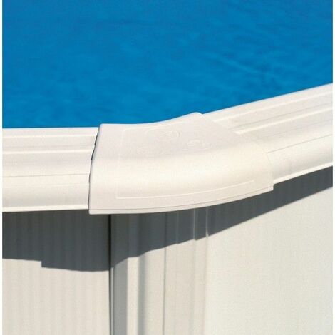 Embellecedor playa zona curva blanco, piscinas Gre. Ref. PIN15P.