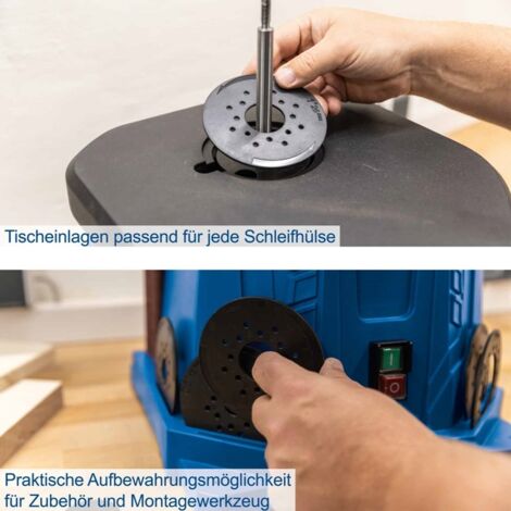 Schwingspindelschleifer mit Trommel 450W Scheppach OSM100
