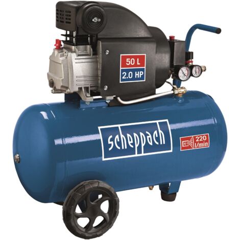 DRUCKLUFT KOMPRESSOR 2 HP SCHEPPACH HC54 + PNEUMATISCHES WERKZEUG AERO ...