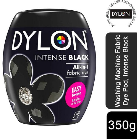 DYLON Washing Machine Fabric Dye Pod, Intense Black, 1pk of 350g
