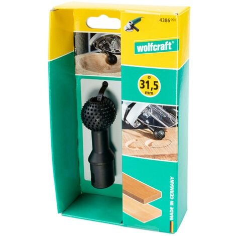 wolfcraft Ball Rasp for Angle Grinder, Hollows & Contours in Wood, Ø 31 ...