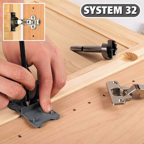 wolfcraft Forstner Drill Bit Set for Marking & Drilling Hinge Holes, 2 Pcs