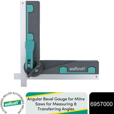 Wolfcraft Angular Bevel Gauge for Mitre Saws for Measuring & Transferring Angles