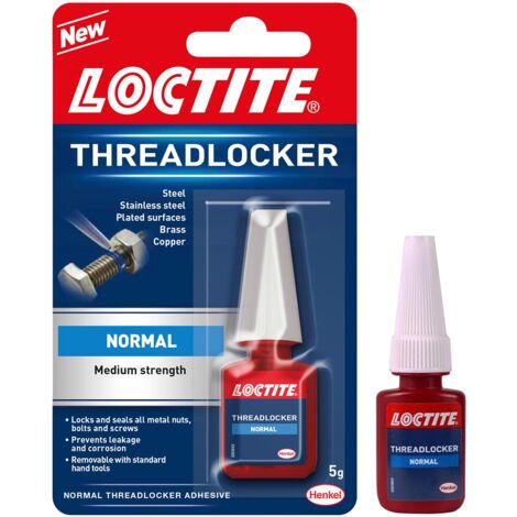 Loctite Medium Strength Easy to Use Threadlocker Transparent Adhesive 5g, 8 Pack