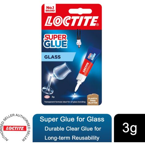 Loctite Glass Bond High-Quality Super Glue for Durable Glass Repairs, 3g
