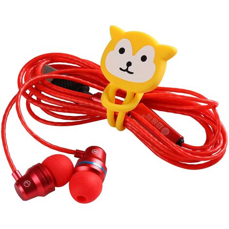 Aquarius Cartoon Cord Cable Organiser, Monkey, Yellow