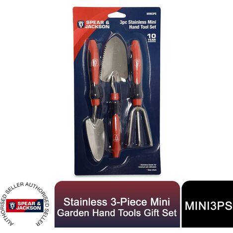Spear & Jackson Gift Set of Stainless 3-Piece Mini Garden Hand Tools