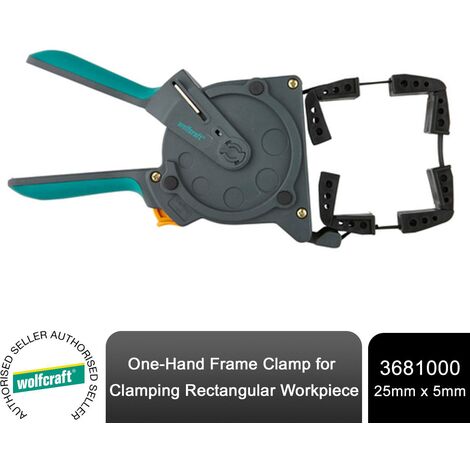 wolfcraft One-Hand Frame Clamp - For clamping rectangular workpieces ...