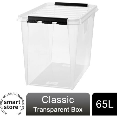 SmartStore Classic Box 65 Polypropylene Transparent Storage with Lid ...