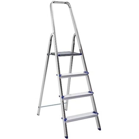 Scala Alluminio 4 Gradini Piuma Portata 100Kg