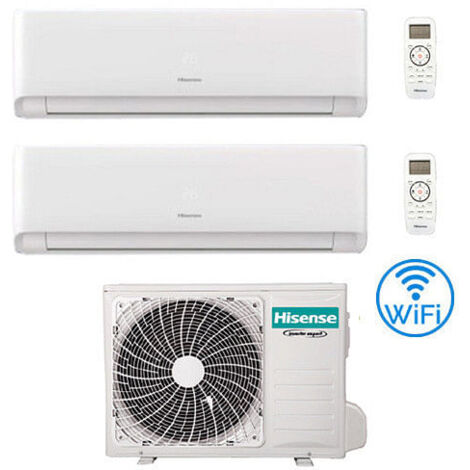 Climatizzatore Condizionatore Inverter Hisense Energy Ultra Ecosense Wifi R32 Dual Split 7000 ...