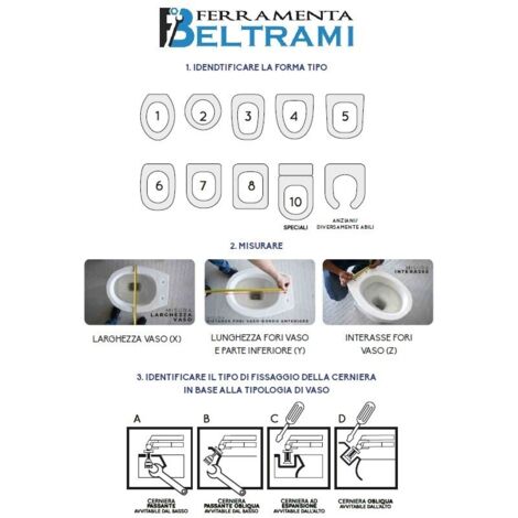 Sedile WC coprivaso per Catalano vaso C54 bianco forma 7 43,3 x 34,7 cm ...