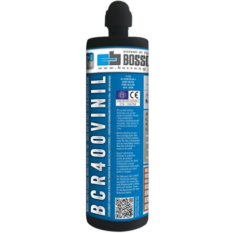Bossong ancorante chimico BCR 400 Vinil per ancoraggio muratura 400 ml