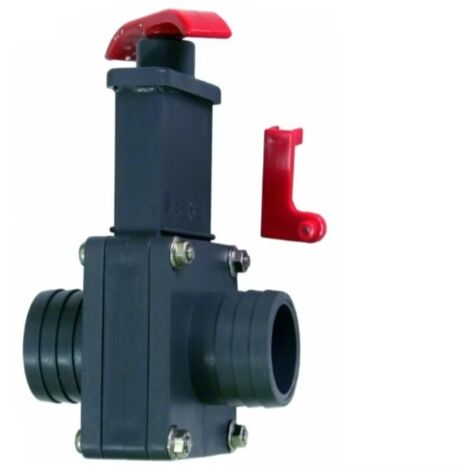 PVC Absperrschieber 38 x 38 mm