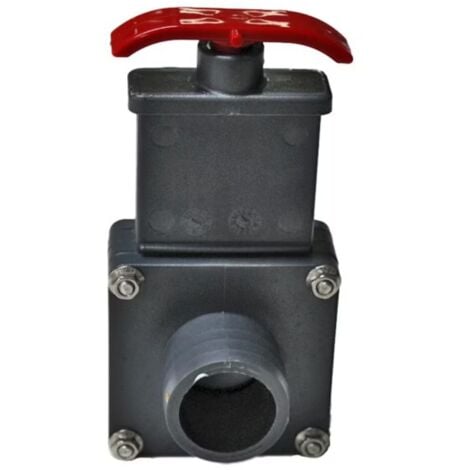 PVC Absperrschieber 38 x 38 mm