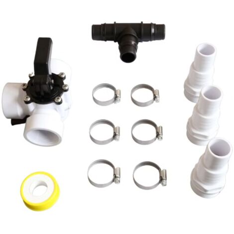 Bypass-Set mit 3-Wege-Ventil 32/38 mm 12-teilig