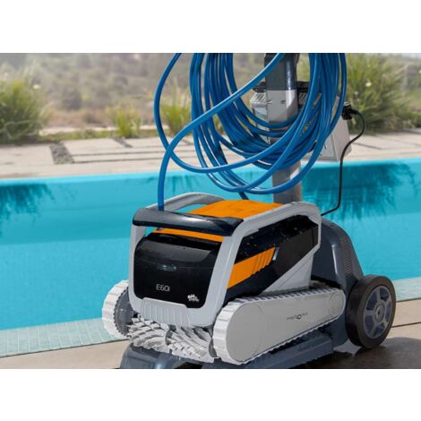 Dolphin E60i Poolroboter mit PVC Bürsten und App-Steuerung