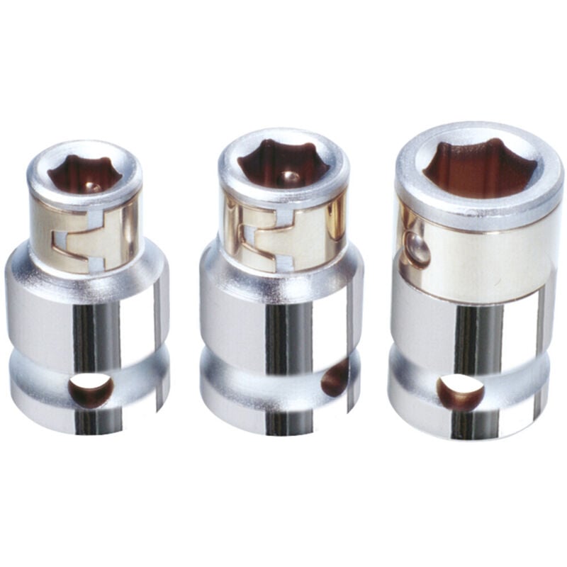 3/8" CHROMEplus Bit-Adapter-Stecknuss, für 1/4"