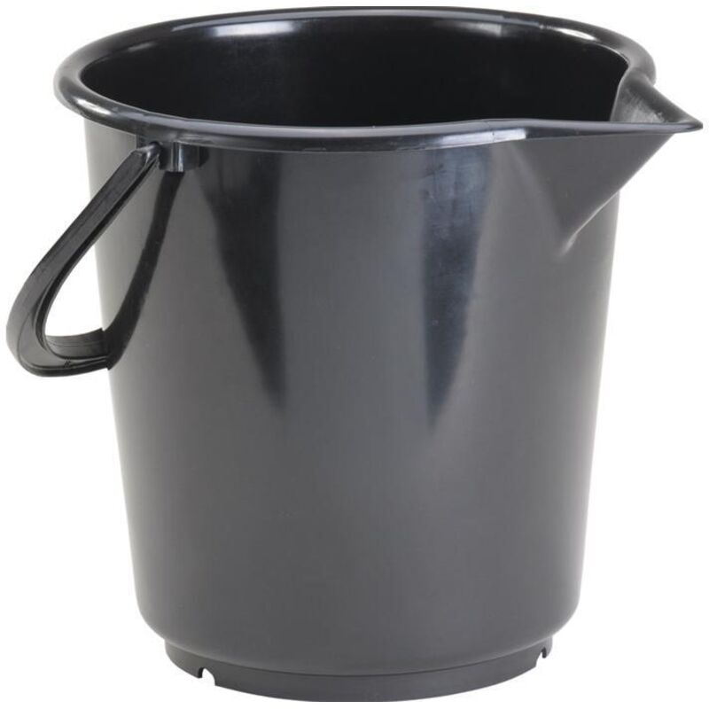 Eimer 10,5 l HD-Polyethylen schwarz Kunststoffbügel Ø 286 mm Höhe 283 mm