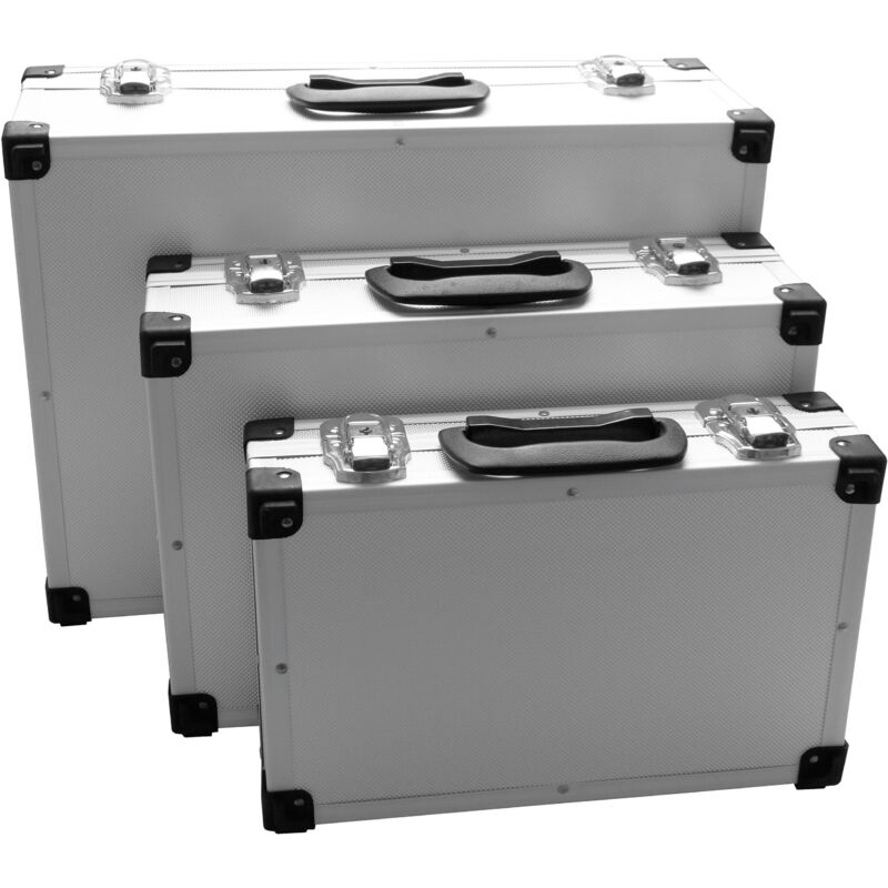 Aluminiumkoffer-Satz 3-tlg.