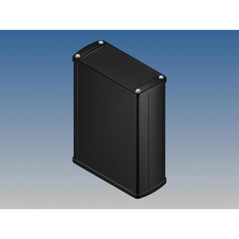 Aluminium-Gehäuse - Farbe schwarz - 145 x 105,9 x 45,8 mm