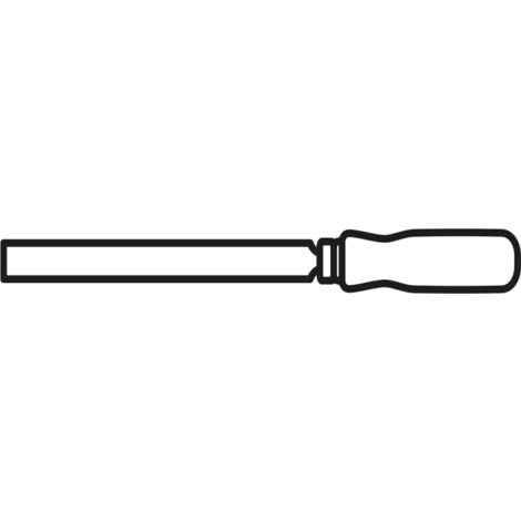 Flachschaber, DIN 8350, Form A, 150 mm (6"