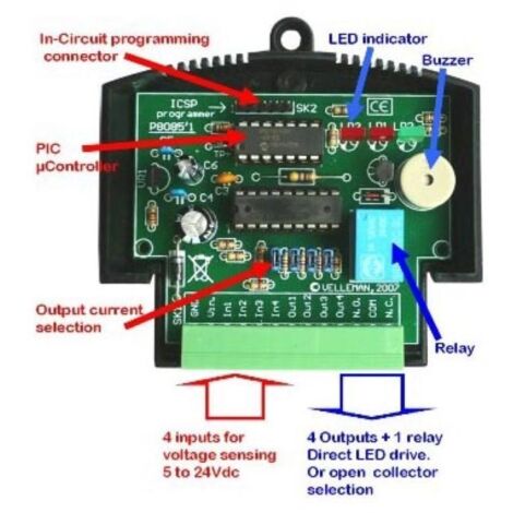 Velleman MINI PIC-PLC ANWENDUNGSMODUL