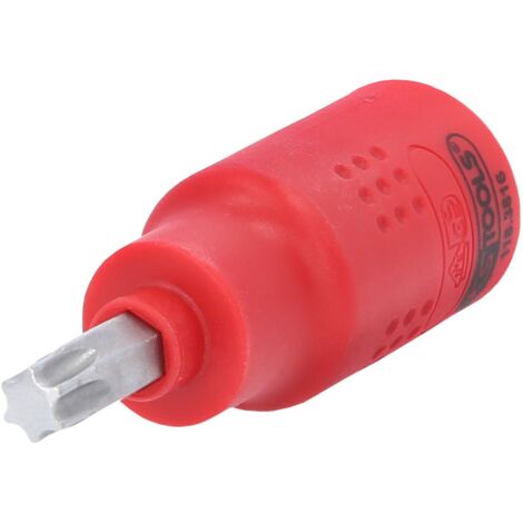 KS-Tools 118.3816 3/8" Isolierte Bit-Stecknuss T40 60 mm lang