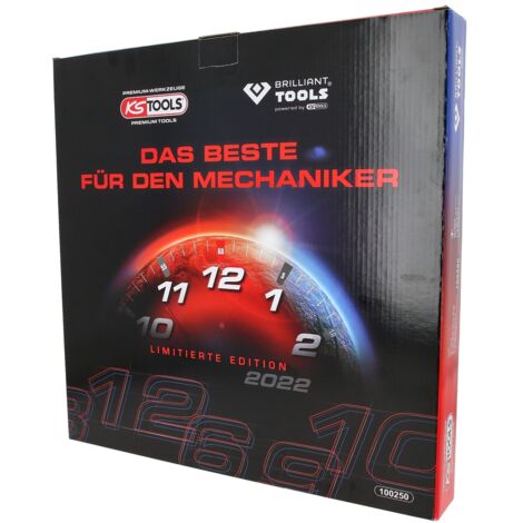 KS-Tools 100250 KS Tools Wanduhr, 40 cm