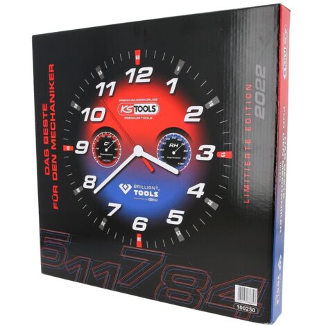 KS-Tools 100250 KS Tools Wanduhr, 40 cm