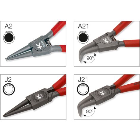 KW hightech Seegerring-Zangensatz 4-t.