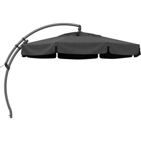 Ampelschirm Easy Sun TOP MODE Ø 350 cm silber / anthrazit Bezug anthrazit, 100% Polypropylen ...