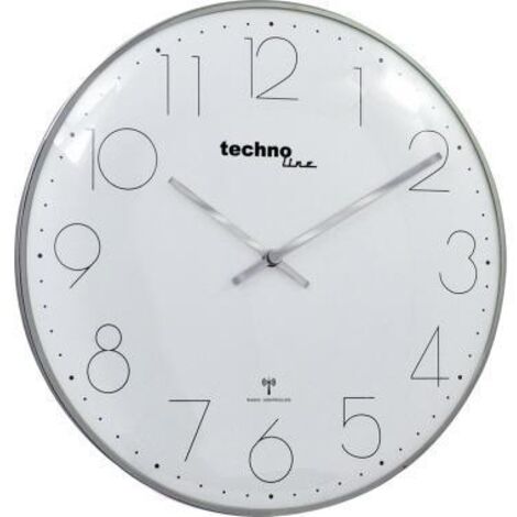 technoline Wanduhr WT 8240 chrom analog