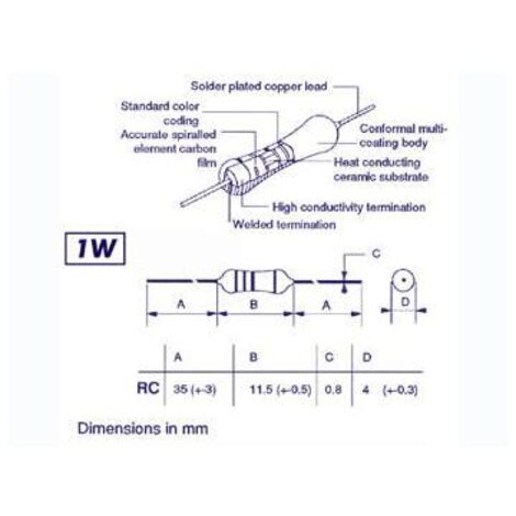 WIDERSTAND 1W 100E