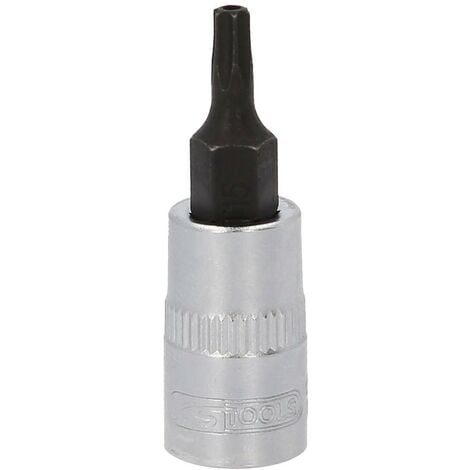 1/4" Bit-Stecknuss Torx mit Stirnlochbohrung, TB15