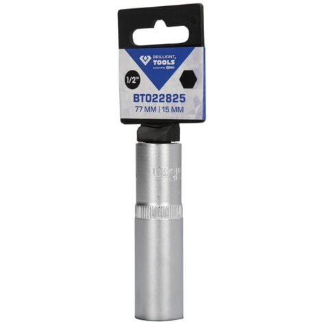 1/2" Sechskant-Stecknuss, lange Ausführung, 15 mm